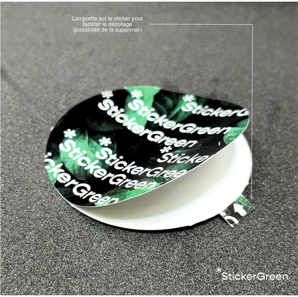 Sticker autocollant extérieur ultra résistant personnalisé - Éco ...