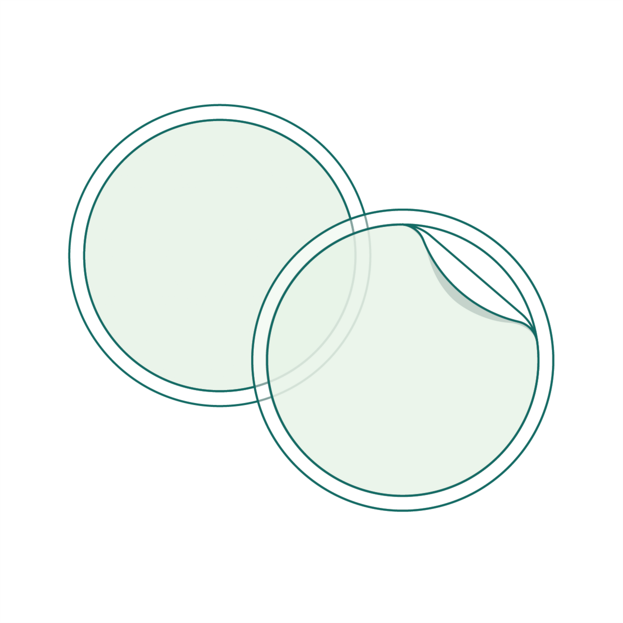 Stickers transparents ronds – StickerGreen